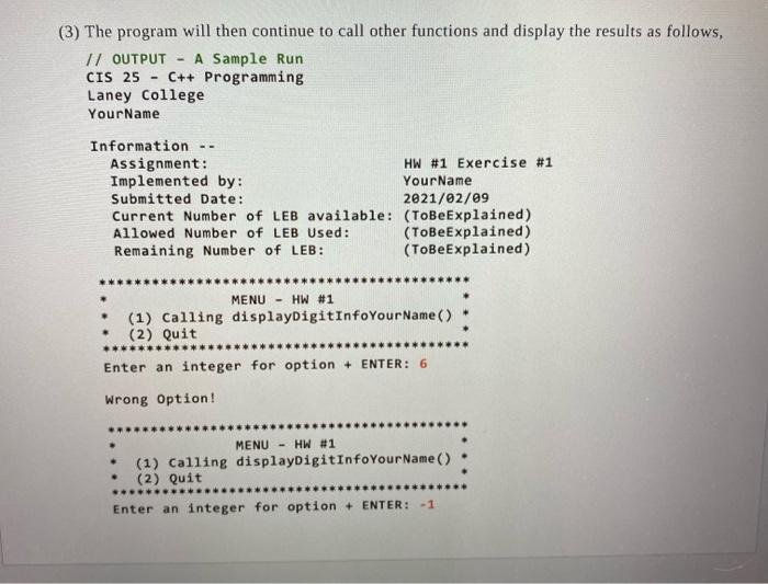 Solved write a c++ programm with call to functions to | Chegg.com