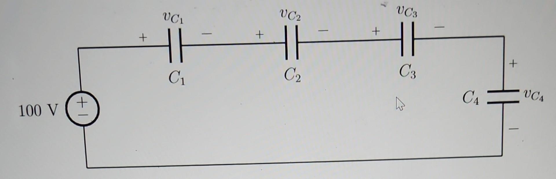 Solved In this circuit it is given that: C1 = 2 farads, C2 = | Chegg.com