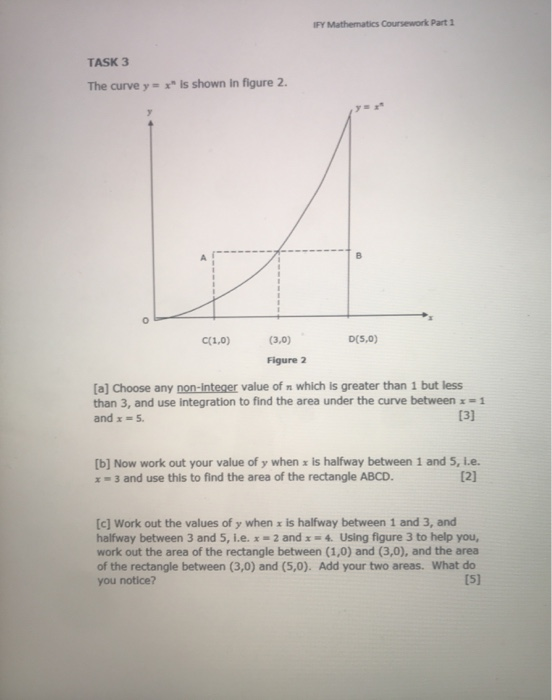 Solved IFY Mathematics Coursework Part 1 TASK 1 In the early | Chegg.com