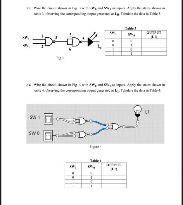Solved AI. Connect one of the four gates in the 4001IC as | Chegg.com