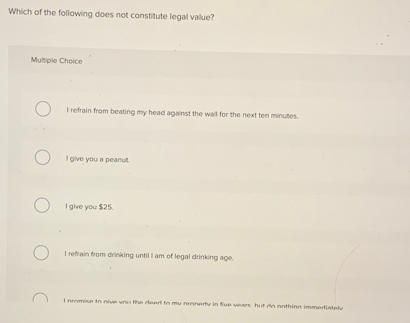 Solved Which of the following does not constitute legal | Chegg.com