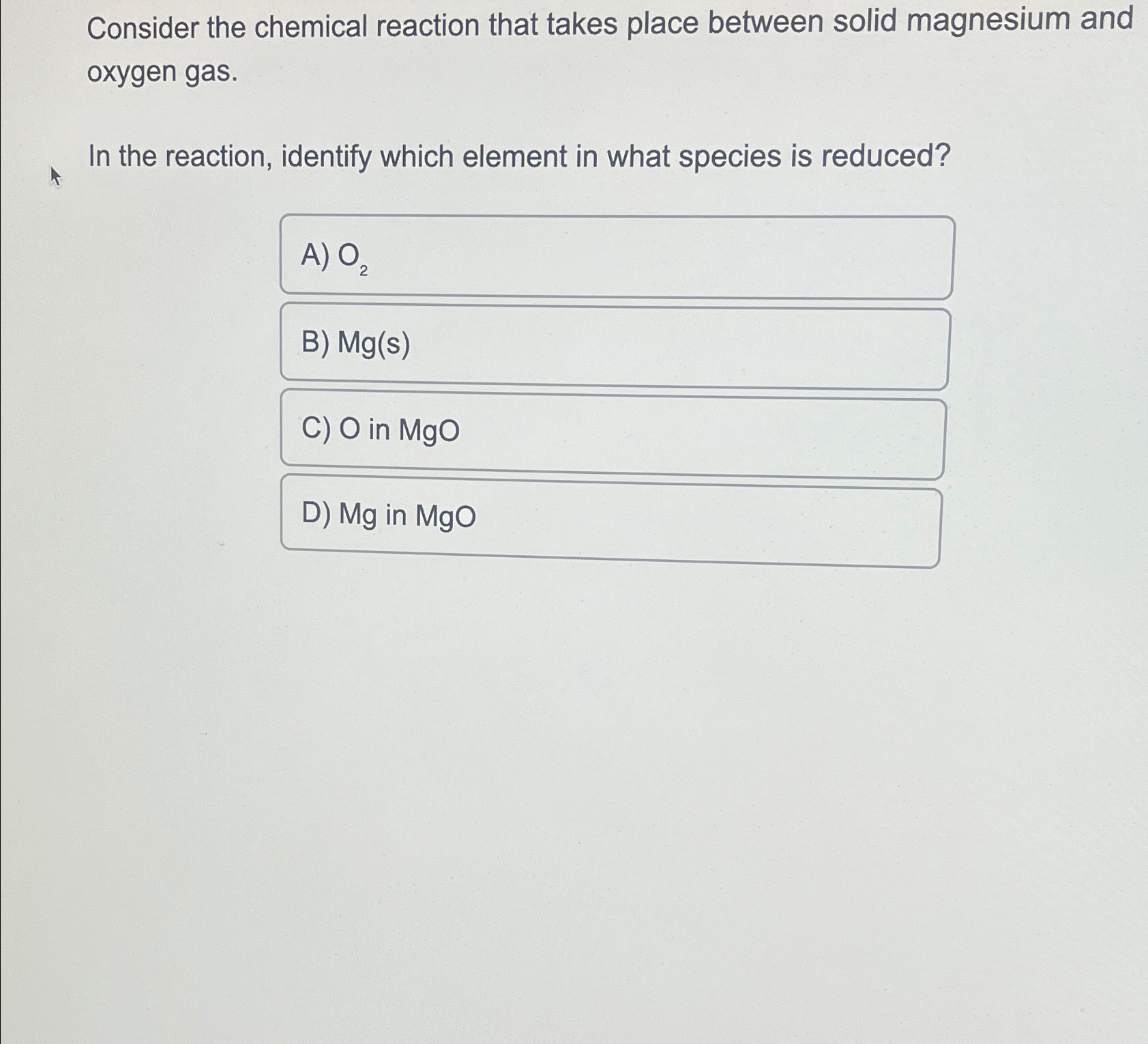 Solved Consider the chemical reaction that takes place | Chegg.com