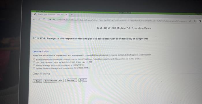 Solved TO11.EO5: Recognize the responsibilities and policies | Chegg.com