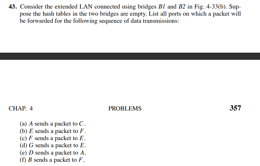Solved Consider the extended LAN connected using bridges B1 | Chegg.com