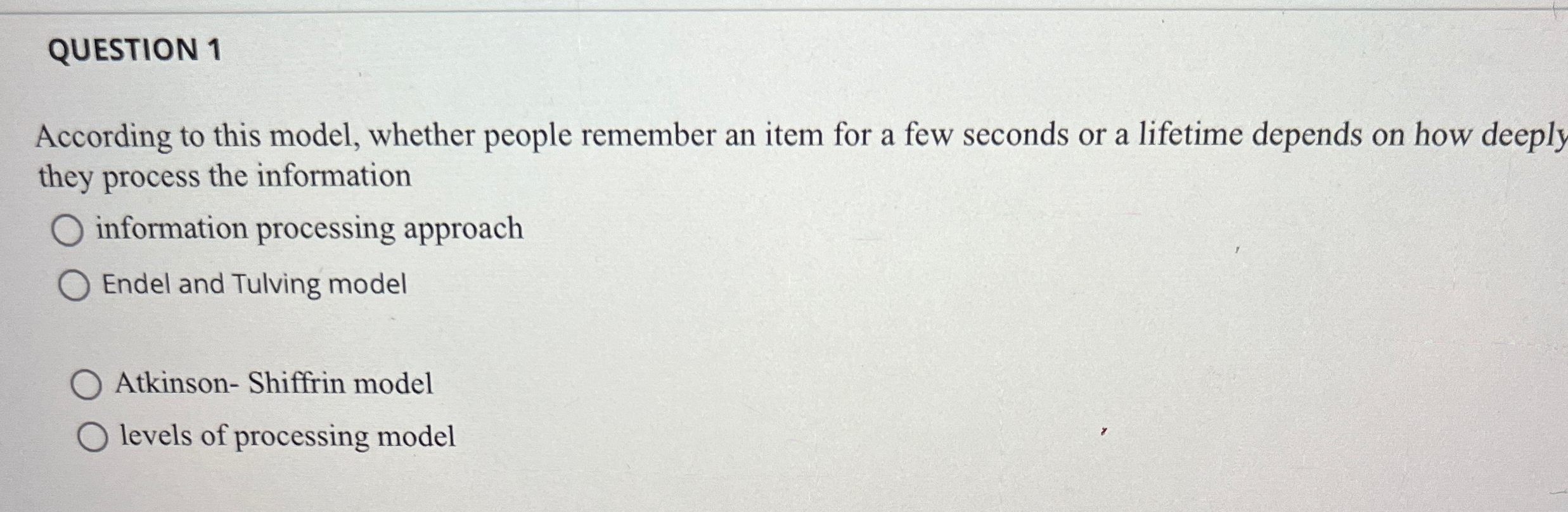 Solved QUESTION 1According to this model, whether people | Chegg.com