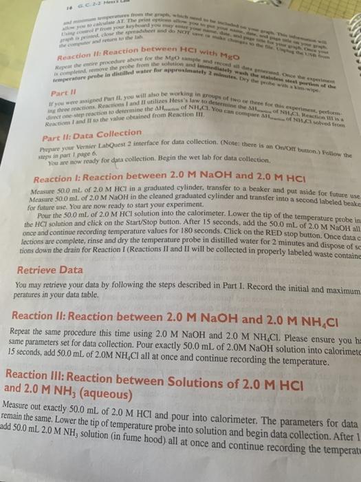 Solved How to i calculate delta h rxn for the 3 reactions | Chegg.com