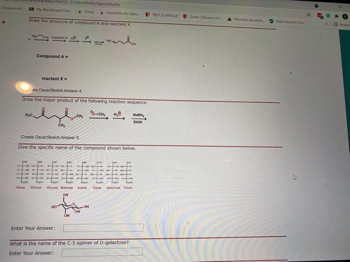 Zoom Division of Draw the structure of compound A and | Chegg.com