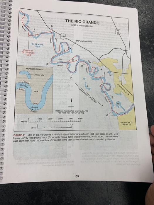 Red-100pag Name (B) Rio Grande River Meander | Chegg.com