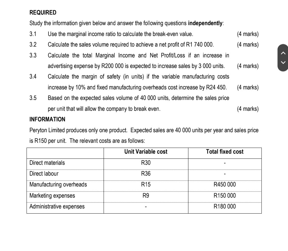 Solved REQUIREDStudy the information given below and answer | Chegg.com