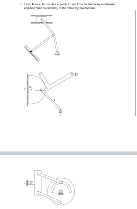 Solved 1. Label links n, the number of joints J and J in the | Chegg.com Solved 1. Label links n, the number of joints J and J in the | Chegg.com