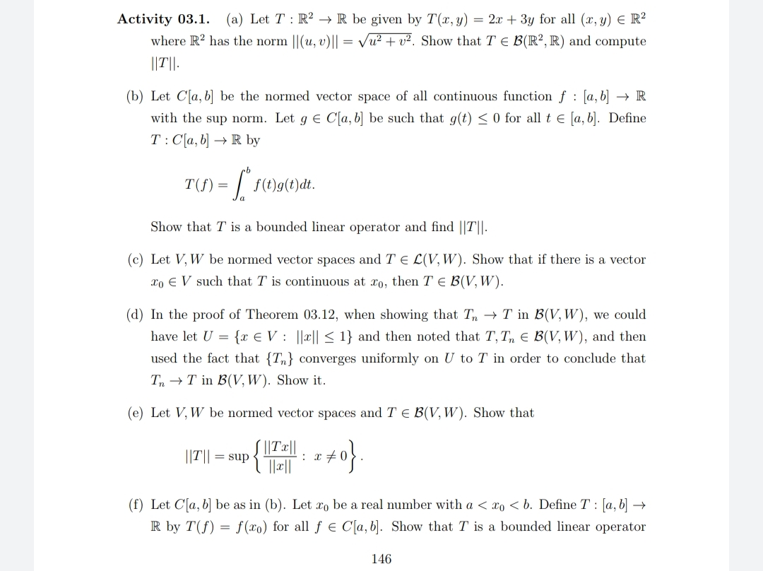 Solved Activity 03.1. (a) ﻿Let T:R2→R ﻿be given by | Chegg.com