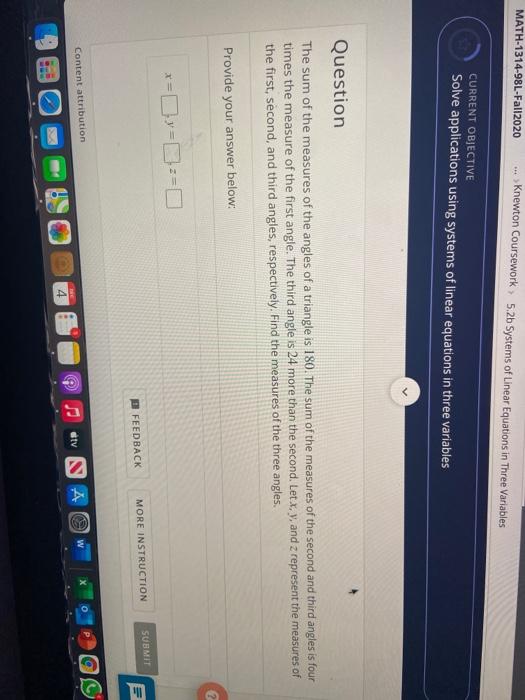 Solved MATH-1314-98L-Fall2020 ... Knewton Coursework 5.2b | Chegg.com