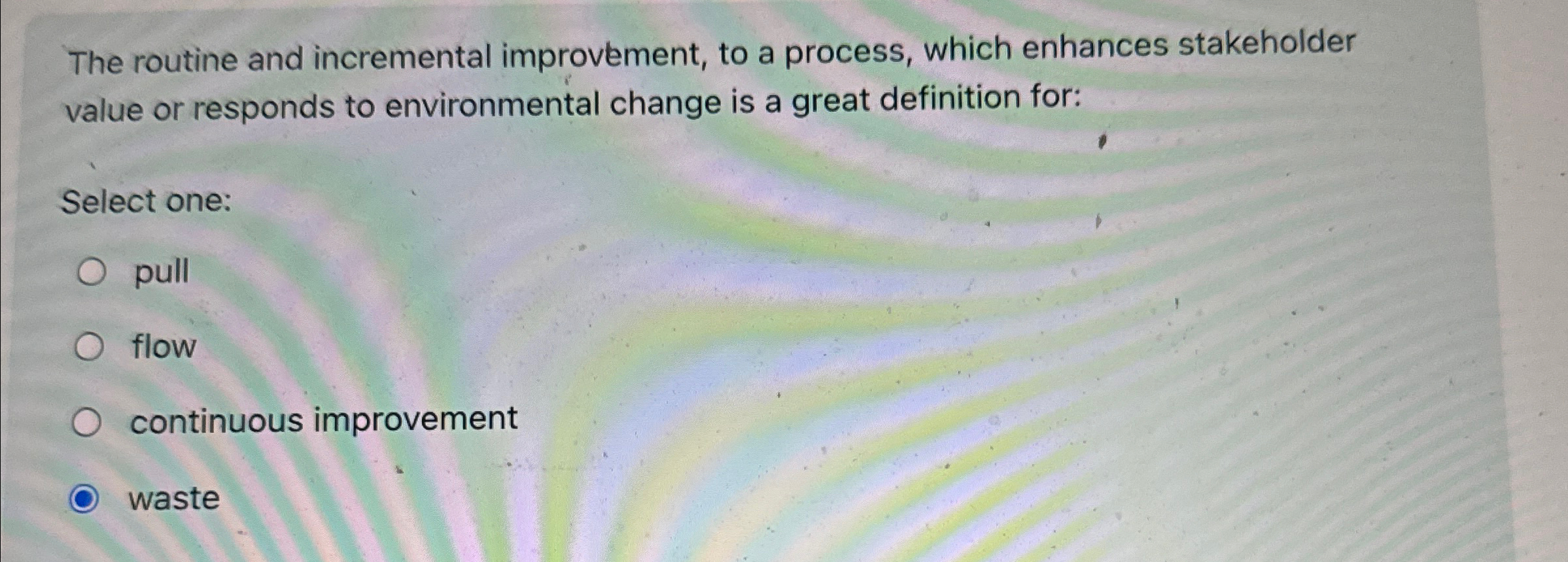Solved The routine and incremental improvement, to a | Chegg.com