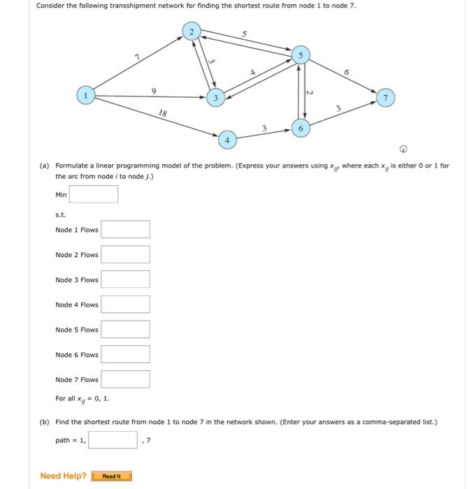Solved (a) Formulate a linear programming model of the | Chegg.com
