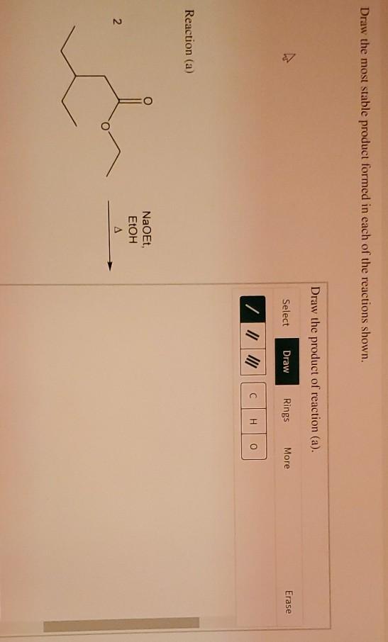 Solved Draw the most stable product formed in each of the | Chegg.com