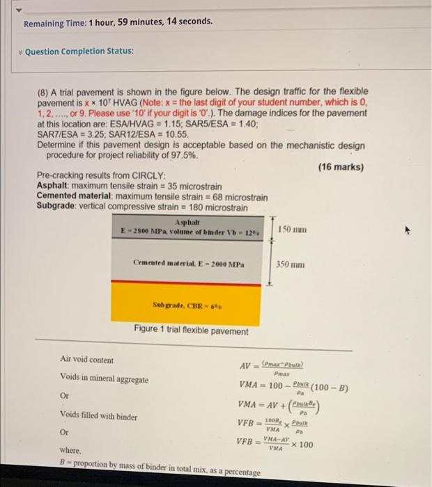 Solved Remaining Time: 1 hour, 59 minutes, 14 seconds. | Chegg.com