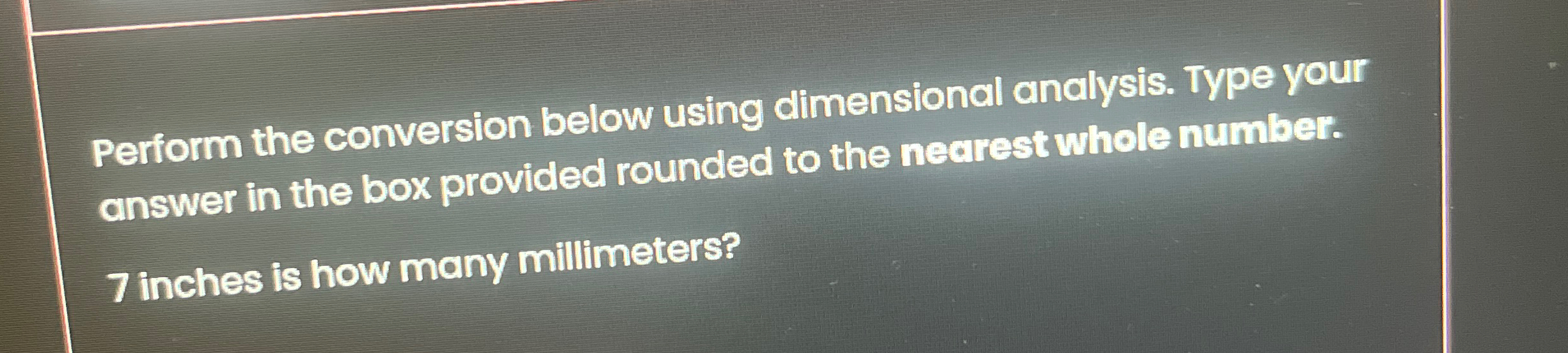 Solved Perform the conversion below using dimensional | Chegg.com