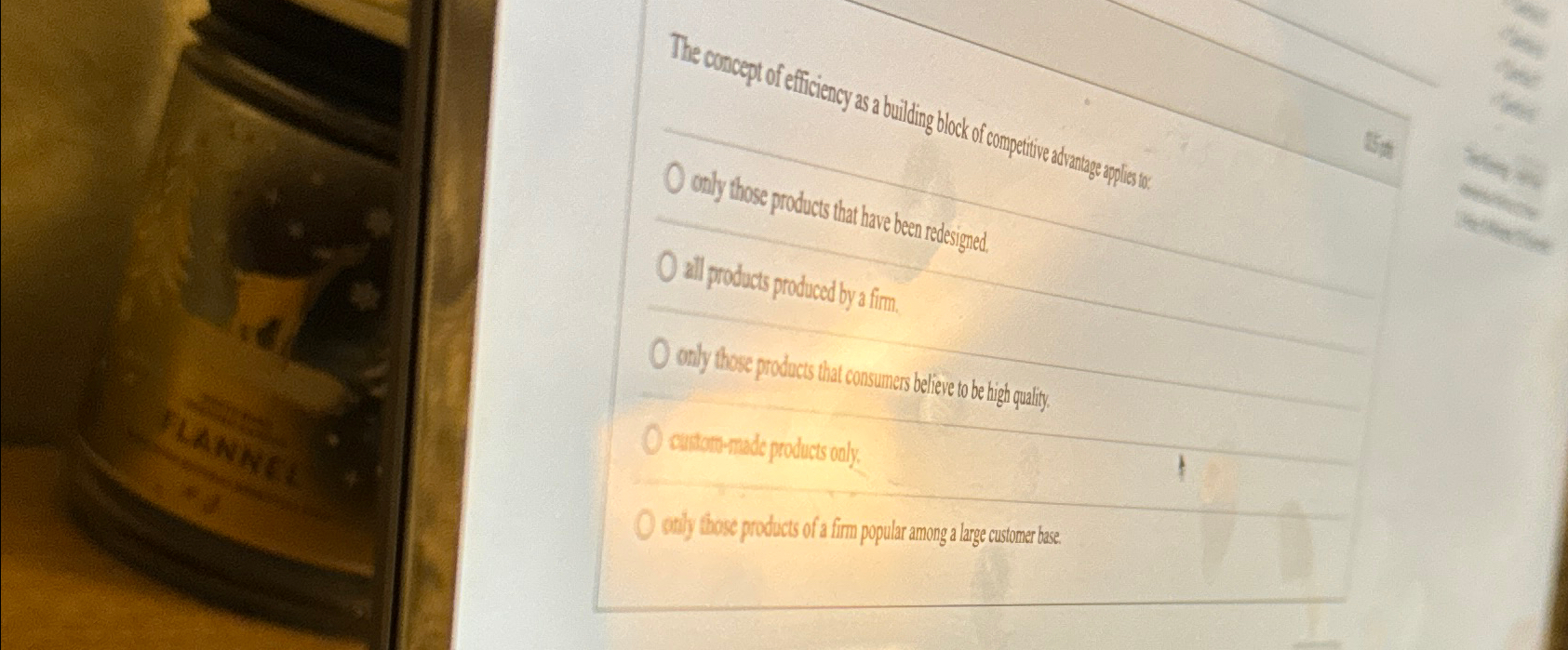 Solved Oonly those products that have been redesigned.O al | Chegg.com