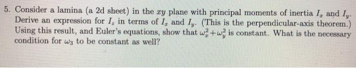 Solved Consider a lamina (a 2d sheet) in the ry plane with | Chegg.com