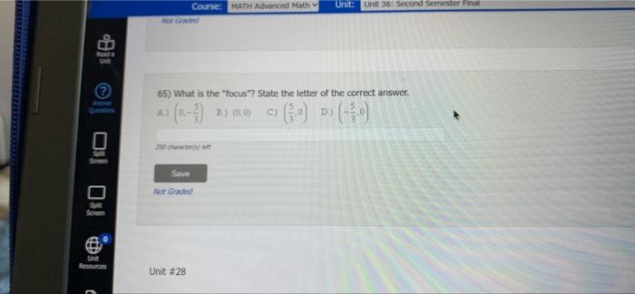 Solved Course: MATH Advanced Math Unit: Unit 10: Second | Chegg.com Solved Course: MATH Advanced Math Unit: Unit 10: Second | Chegg.com