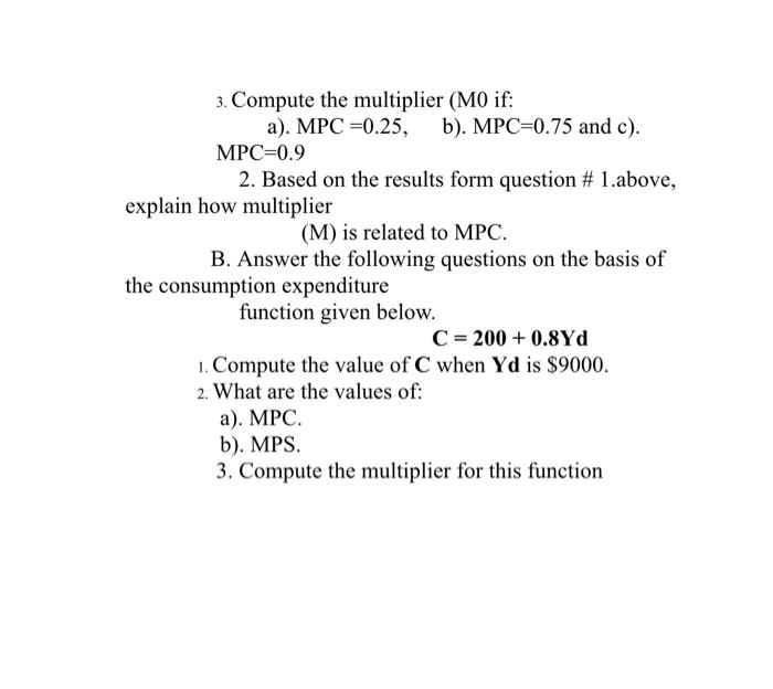 Solved 1. Problem Solving Questions. Show your computations | Chegg.com