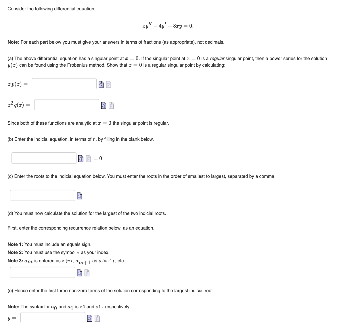 Solved Consider the following differential | Chegg.com