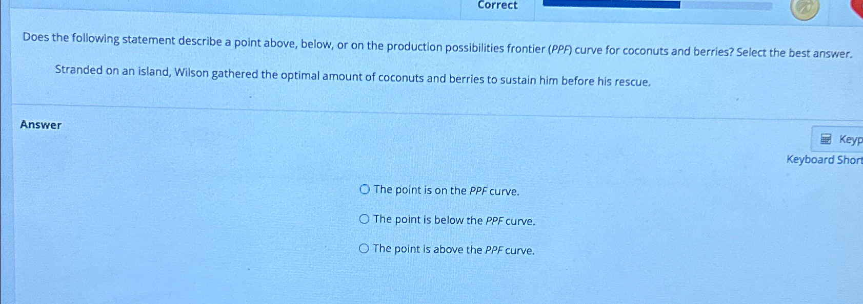 Solved CorrectDoes the following statement describe a point | Chegg.com