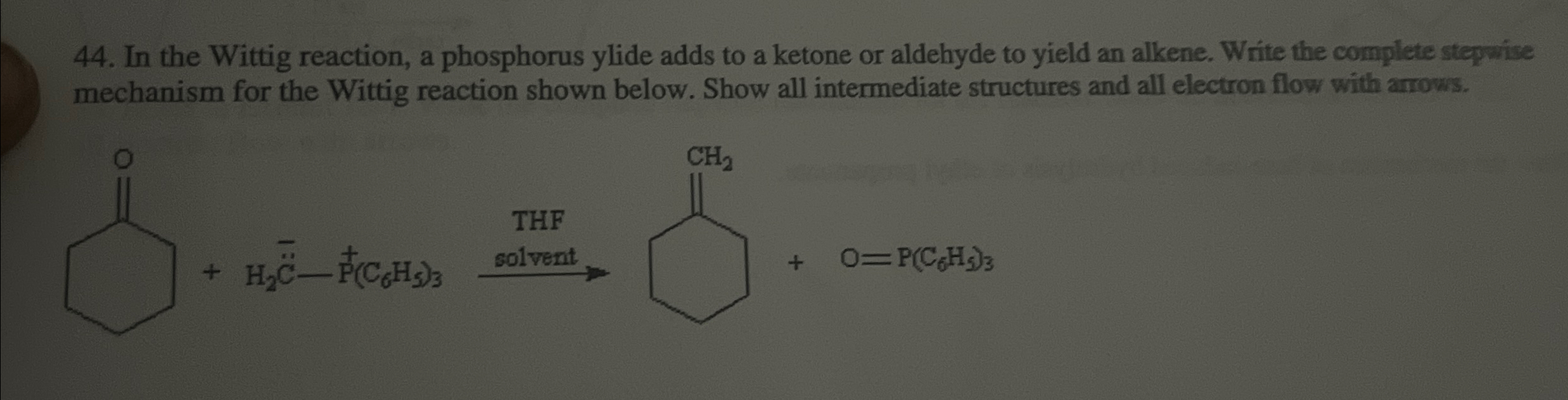 Solved In the Wittig reaction, a phosphorus ylide adds to a | Chegg.com