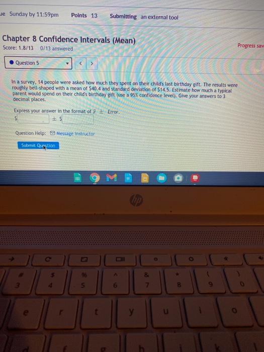 Solved > Assignments Chapter 8 Confidence intervals (Mean) | Chegg.com