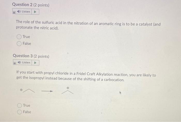Solved Which Is The Electrophile For This Reaction Fethe