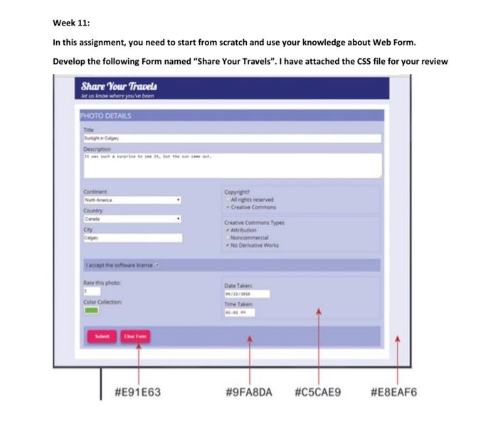 Solved Week 11: In this assignment, you need to start from | Chegg.com
