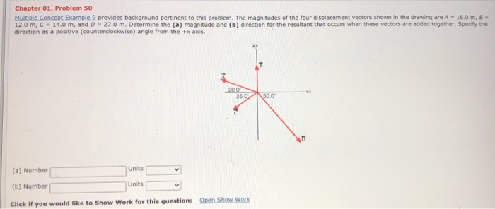 Solved Chapter 01, Problem 50 Multiple Concept Example 9 | Chegg.com