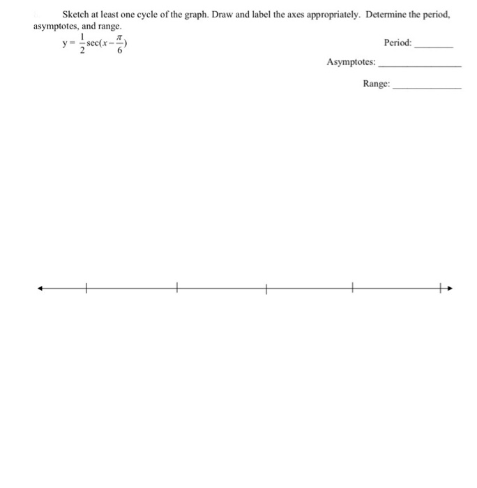 Solved Sketch at least one cycle of the graph. Draw and | Chegg.com