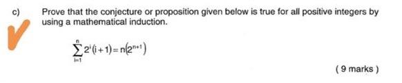 Solved c) Prove that the conjecture or proposition given | Chegg.com