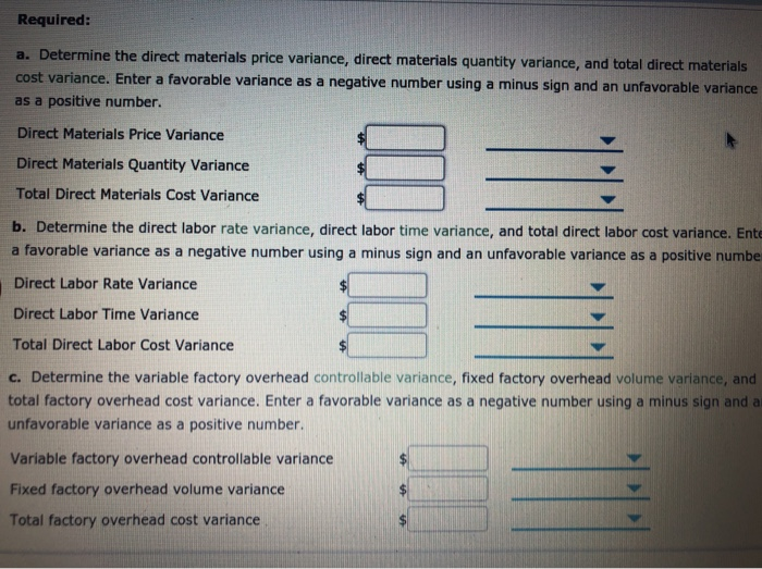 Solved Direct Materials, Direct Labor, and Factory Overhead | Chegg.com