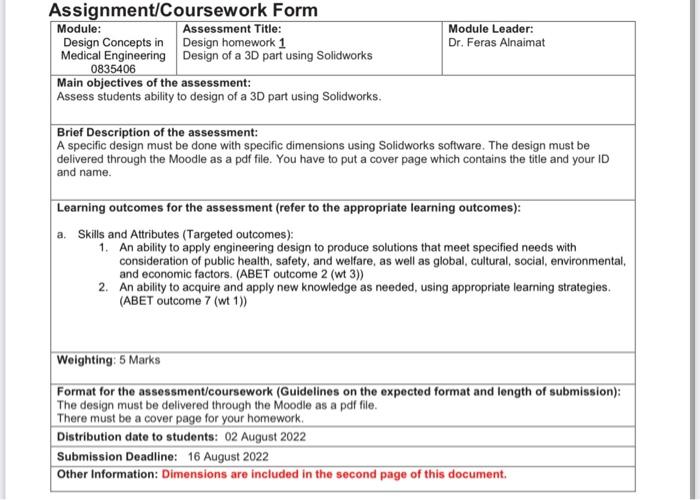Solved SECTION A-A ( 2:3)Assignment/Coursework Form | Chegg.com