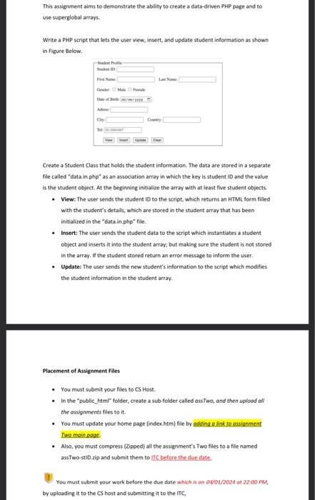 Solved This assignment aims to demonstrate the ability to | Chegg.com