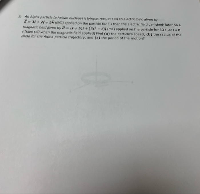 Solved * An Alpha particle helium nucleus) is lying at rest, | Chegg.com