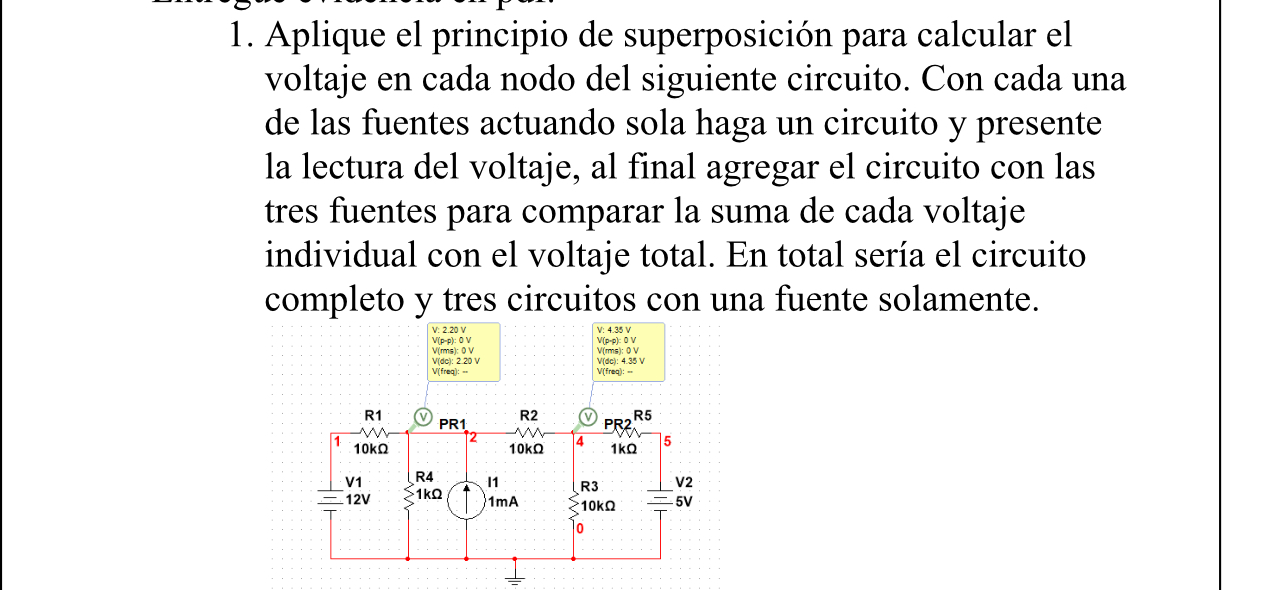 Solved Aplique el principio de superposición para calcular | Chegg.com