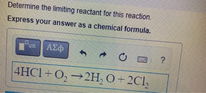 Solved Consider the reaction between HCl and 02: 4HCl (g) + | Chegg.com