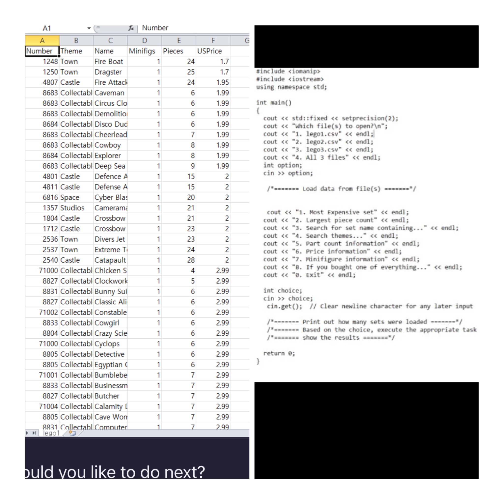 Solved C++ ﻿QuestionComplete please full code | Chegg.com