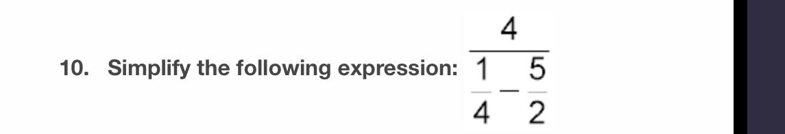 Solved Simplify the following expression: 414-52 | Chegg.com
