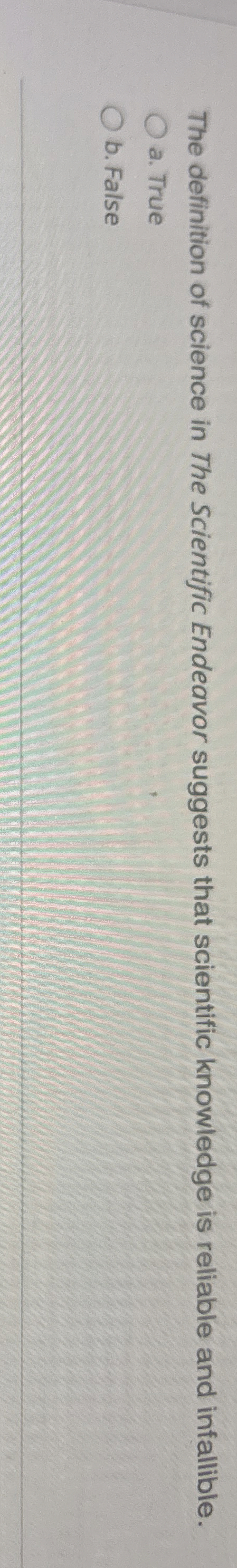 Solved The definition of science in The Scientific Endeavor | Chegg.com