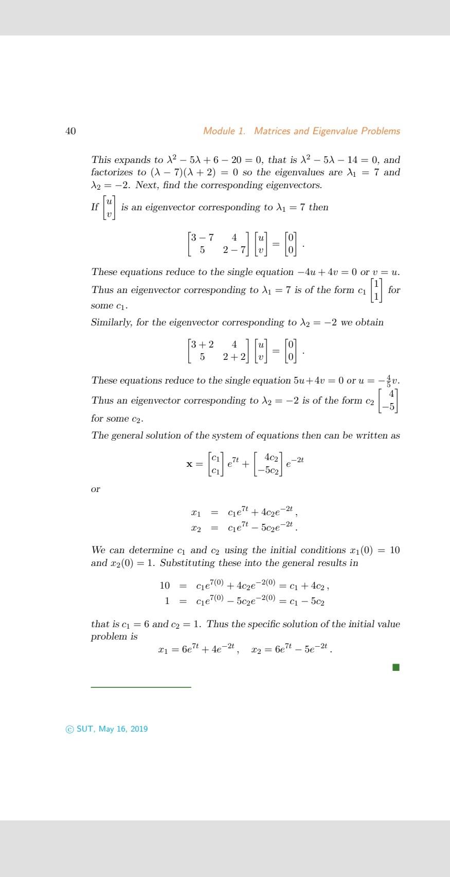 Solved • 1. (2+5=7 marks) Consider the system of two coupled | Chegg.com