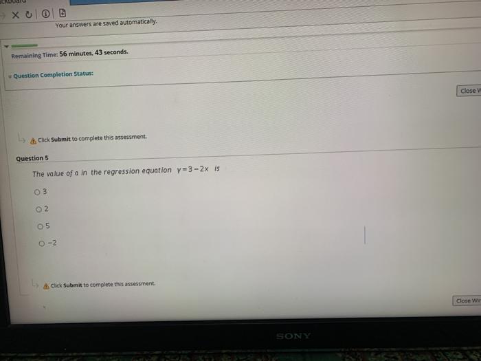 Solved XO OD Your answers are saved automatically. Remaining | Chegg.com