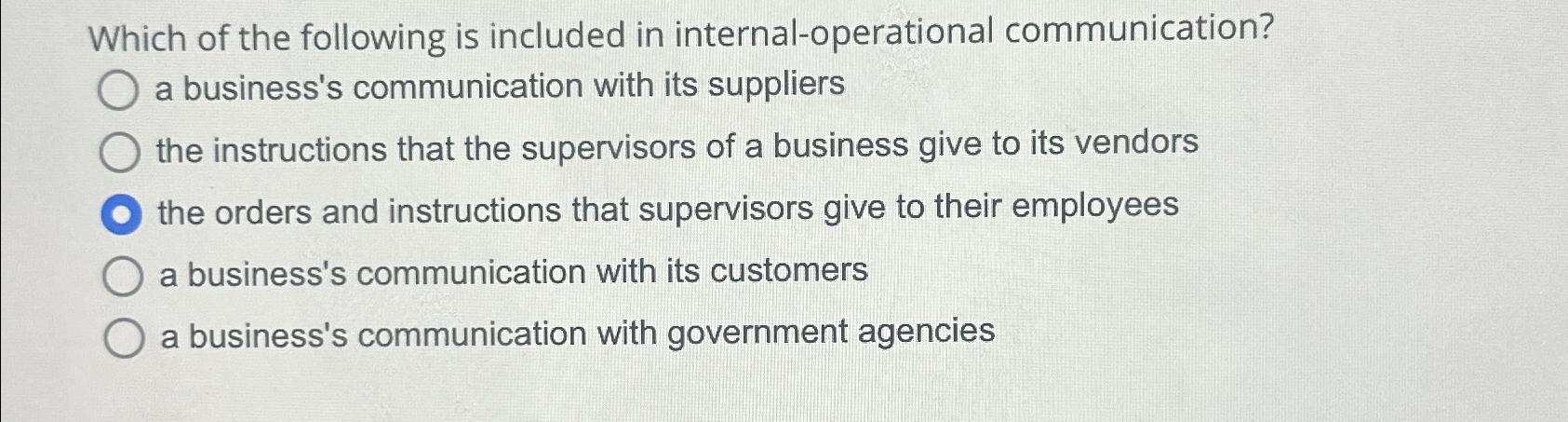 Solved Which of the following is included in | Chegg.com