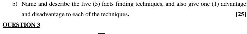 b) Name and describe the five (5) facts finding | Chegg.com