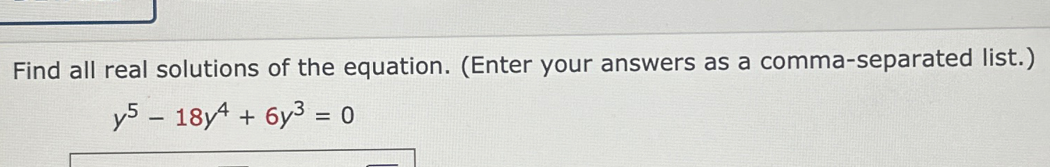 Solved Find all real solutions of the equation. (Enter your | Chegg.com