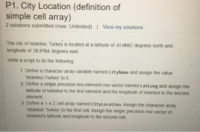 Solved P1 City Location definition Of Simple Cell Array 2 Chegg solved-p1-city-location-definition-of-simple-cell-array-2-chegg