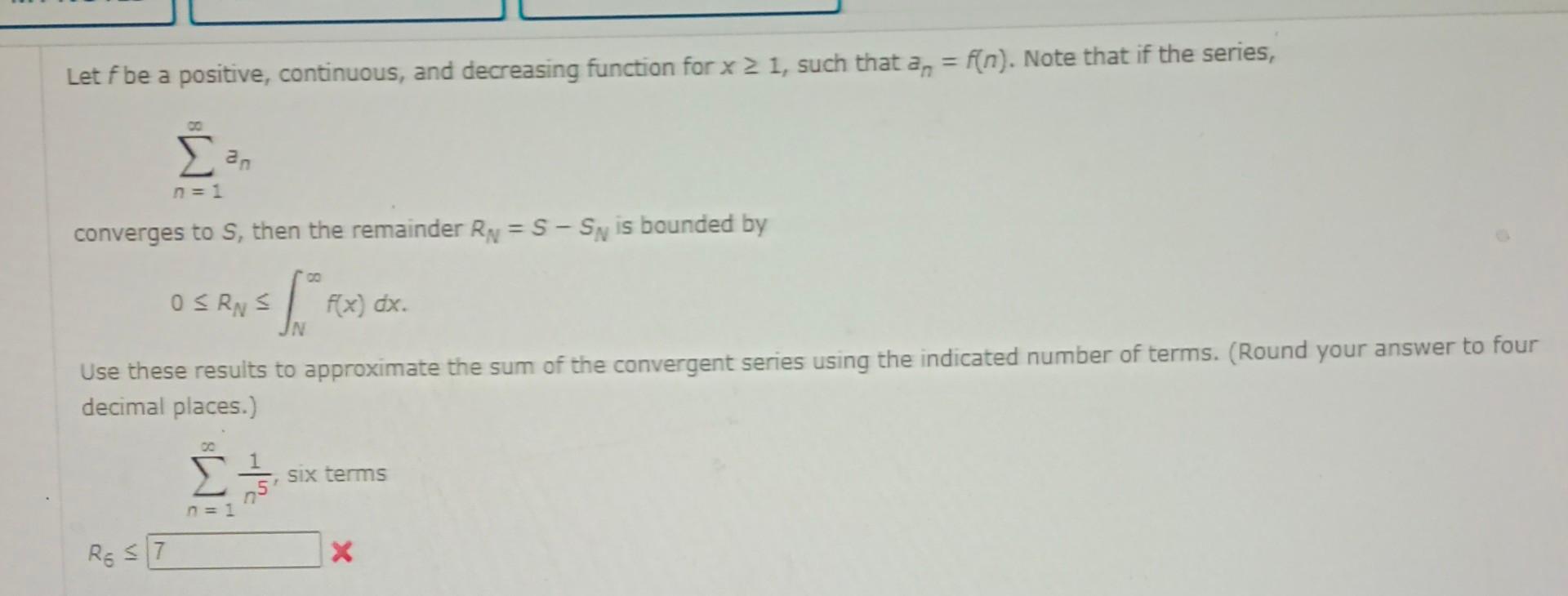 Solved Let F Be A Positive Continuous And Decreasing